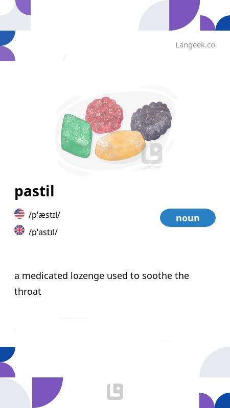 Definition & Meaning of "Pastil" | Picture Dictionary