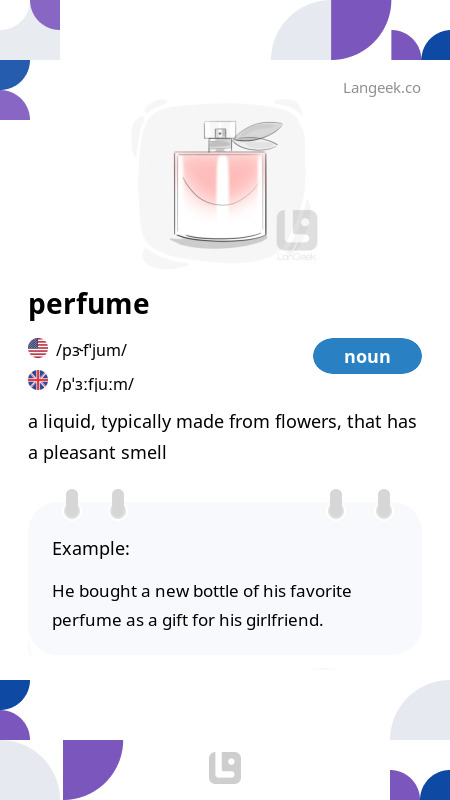 Definition & Meaning of "Perfume" | Picture Dictionary