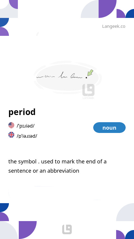 Definition & Meaning of "Period" | Picture Dictionary