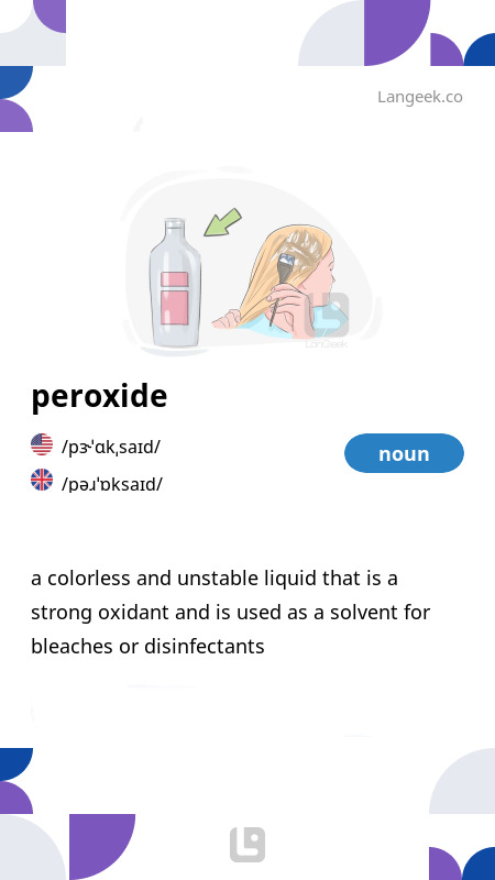 Definition & Meaning of "Peroxide" | LanGeek
