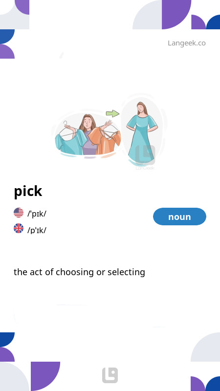 Definition & Meaning of "Pick" | Picture Dictionary