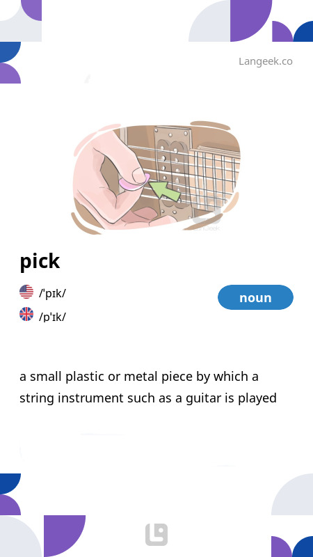 Definition & Meaning of "Pick" | Picture Dictionary