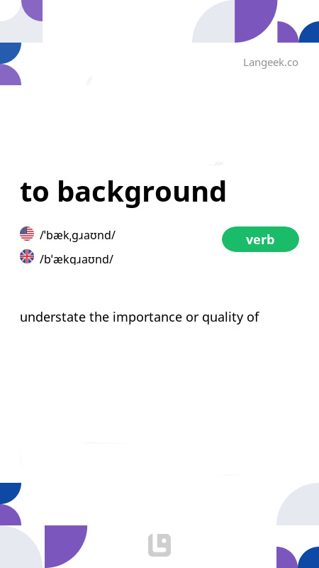 Definition & Meaning of "Background" | Picture Dictionary