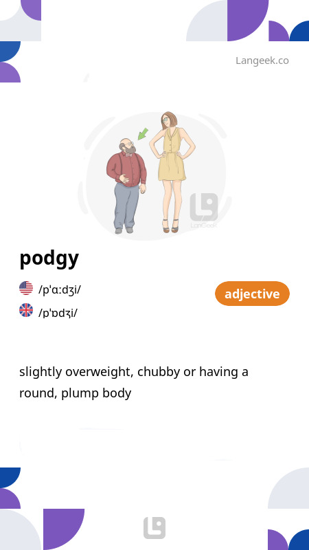 Definition & Meaning of "Podgy" | Picture Dictionary