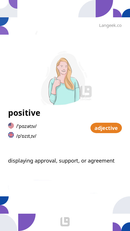 Definition & Meaning of "Positive" | Picture Dictionary