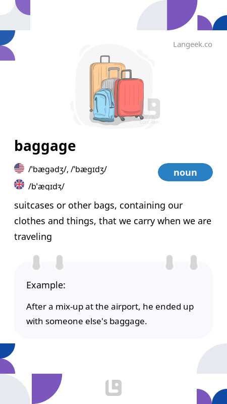Definition baggage store