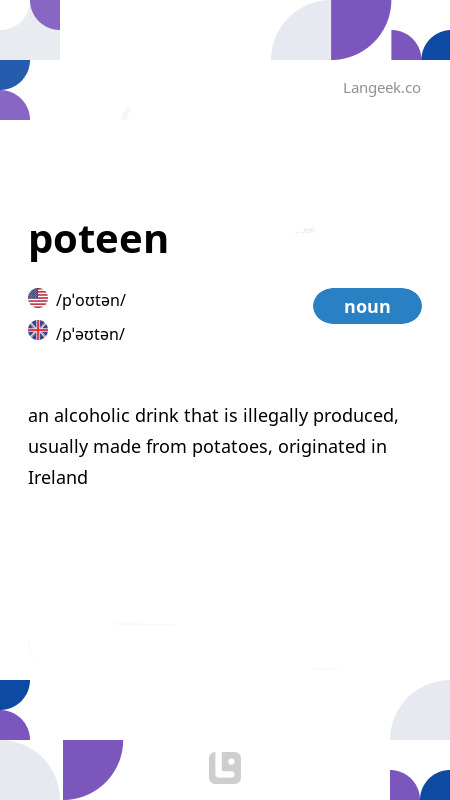 Definition & Meaning of "Poteen" | Picture Dictionary