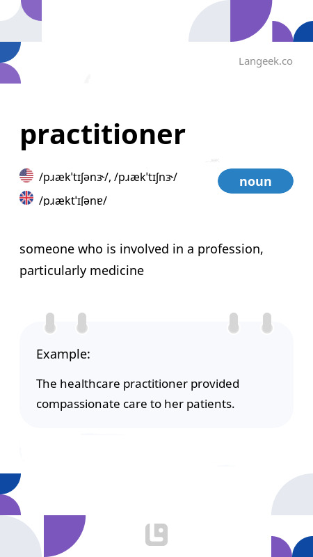 Definition & Meaning of "Practitioner" | Picture Dictionary