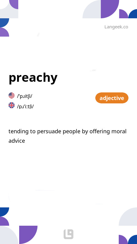 Definition & Meaning of "Preachy" | Picture Dictionary