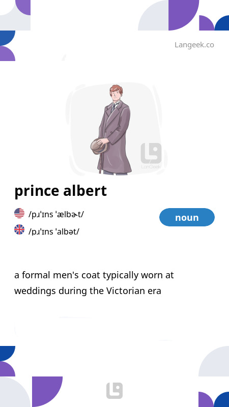 Definition & Meaning of "Prince albert" | LanGeek
