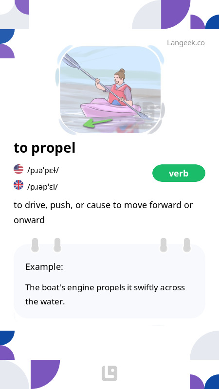Definition & Meaning of "Propel" | Picture Dictionary