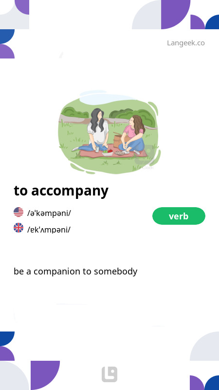 Definition & Meaning of "Accompany" | Picture Dictionary
