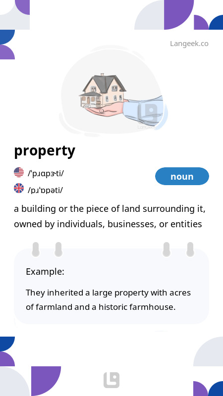 Definition & Meaning of "Property" | Picture Dictionary