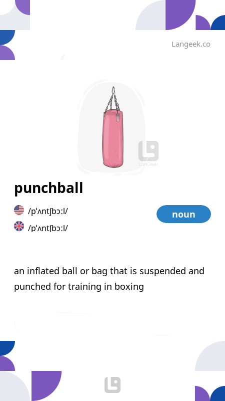 Definition & Meaning of "Punchball" | Picture Dictionary