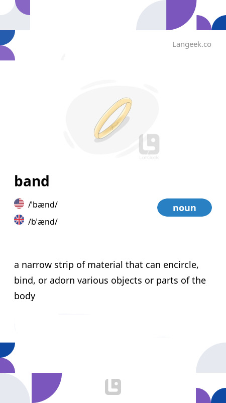Definition & Meaning of "Band" | Picture Dictionary
