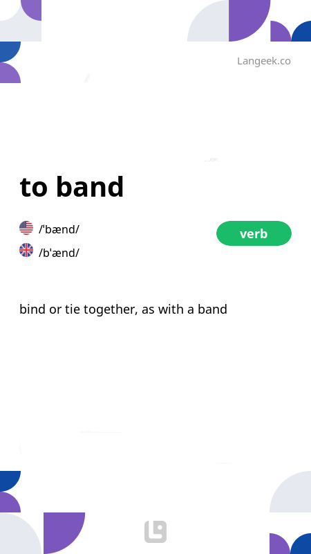 Definition & Meaning of "Band" | Picture Dictionary