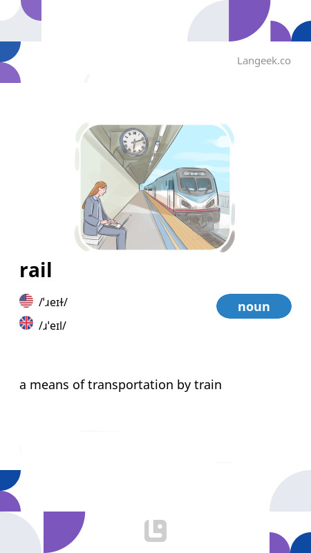 Definition & Meaning of "Rail" | Picture Dictionary