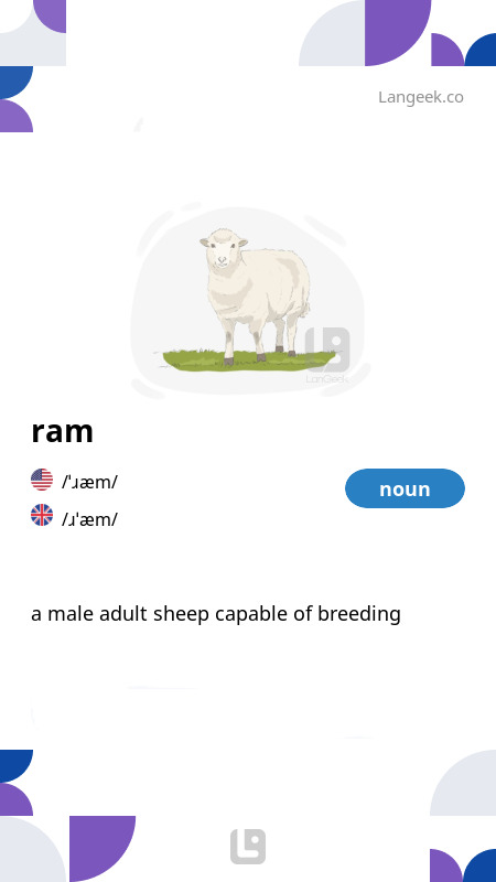 Definition & Meaning of "Ram" | Picture Dictionary