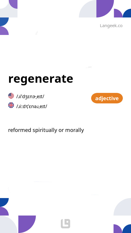 Definition & Meaning of "Regenerate" | Picture Dictionary
