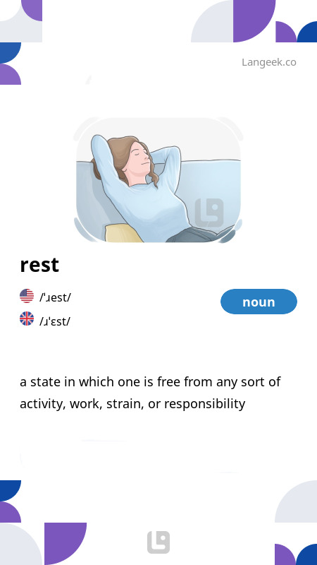 Definition & Meaning of "Rest" | Picture Dictionary