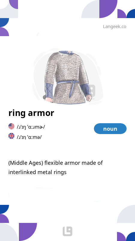 Definition & Meaning of "Ring armor" | Picture Dictionary