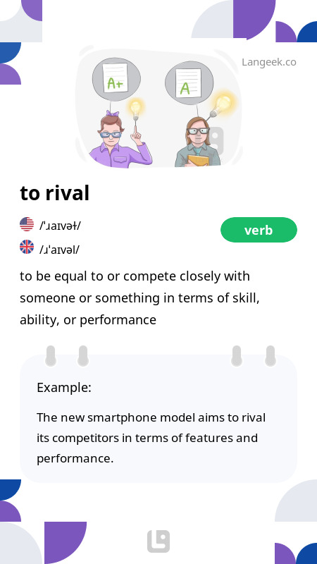 Definition & Meaning of "Rival" | Picture Dictionary