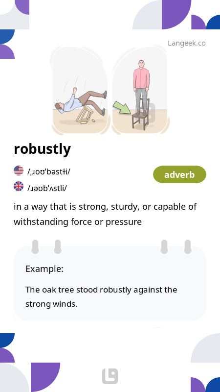 Definition & Meaning of "Robustly" | Picture Dictionary