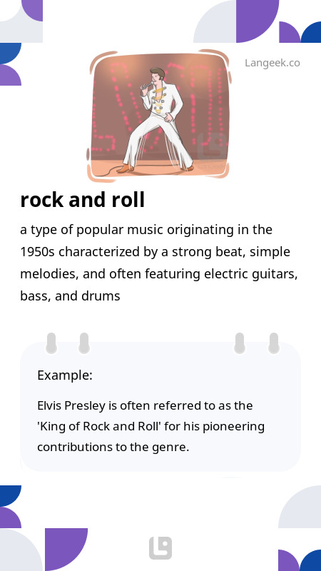 Definition & Meaning of "Rock and roll" | Picture Dictionary
