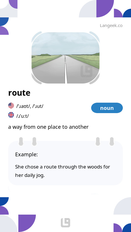 Definition & Meaning of "Route" | Picture Dictionary
