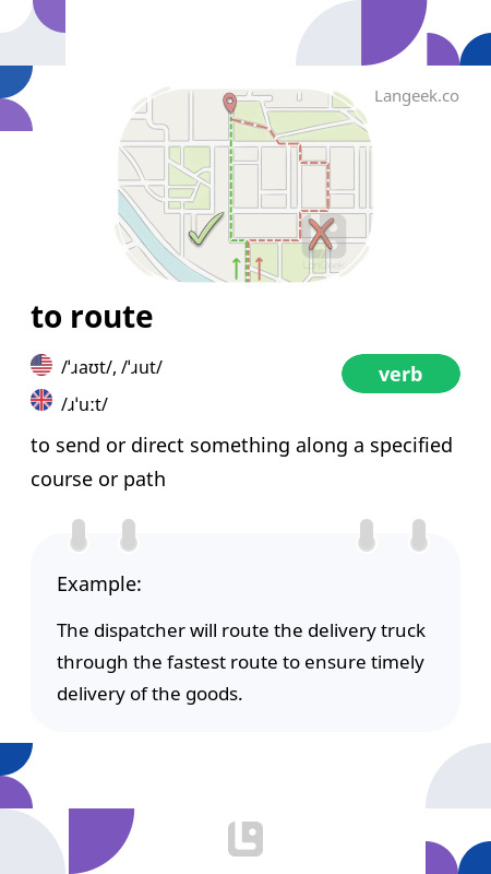 Definition & Meaning of "Route" | Picture Dictionary
