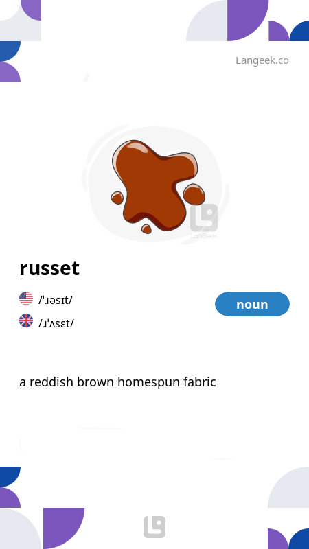 Definition & Meaning of "Russet" | Picture Dictionary