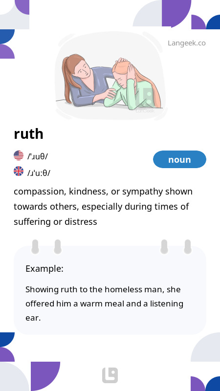Definition & Meaning of "Ruth" | LanGeek