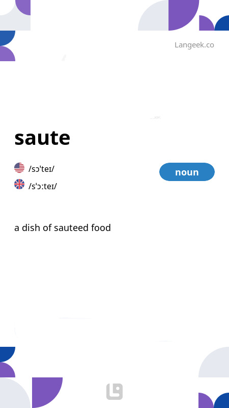 Definition & Meaning of "Saute" | Picture Dictionary