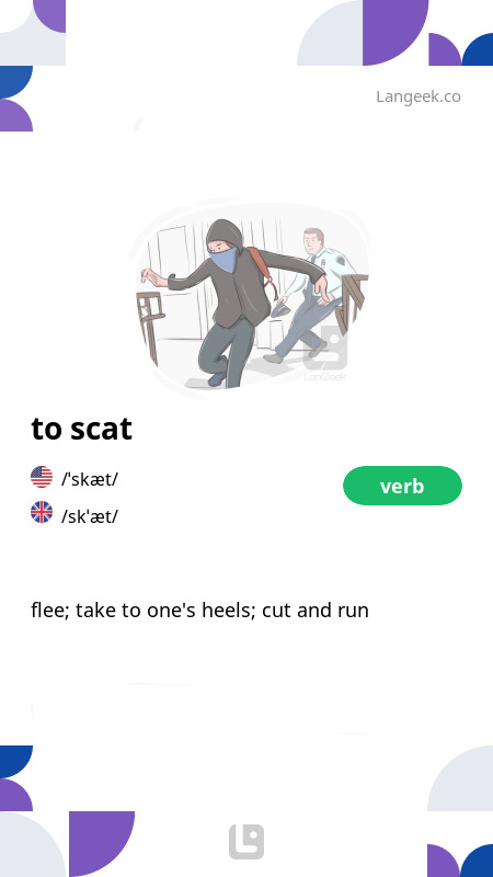 Definition & Meaning of "Scat" | LanGeek