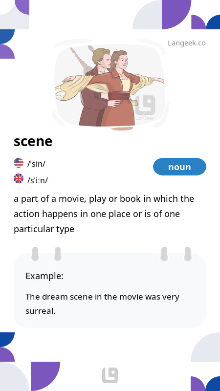 Definition & Meaning of "Scene" | Picture Dictionary