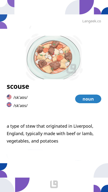Definition & Meaning of "Scouse" | Picture Dictionary