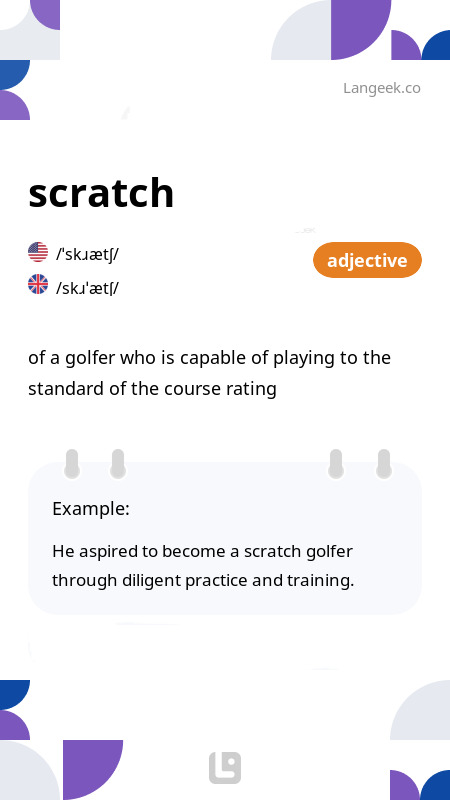 Definition & Meaning of "Scratch" | Picture Dictionary
