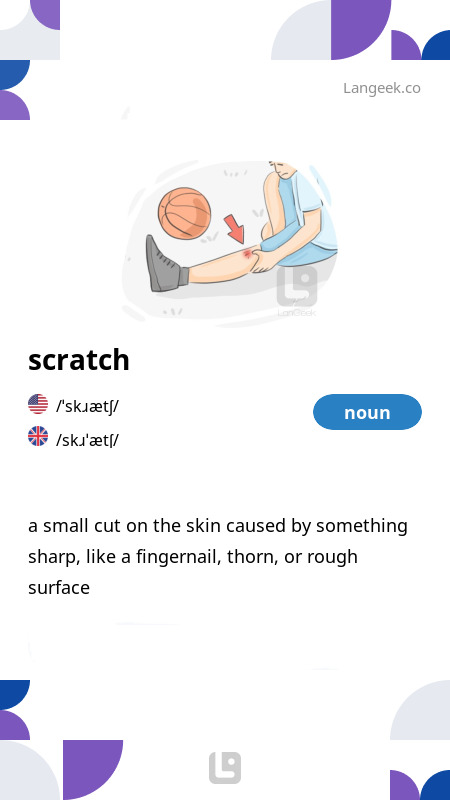 Definition & Meaning of "Scratch" | Picture Dictionary