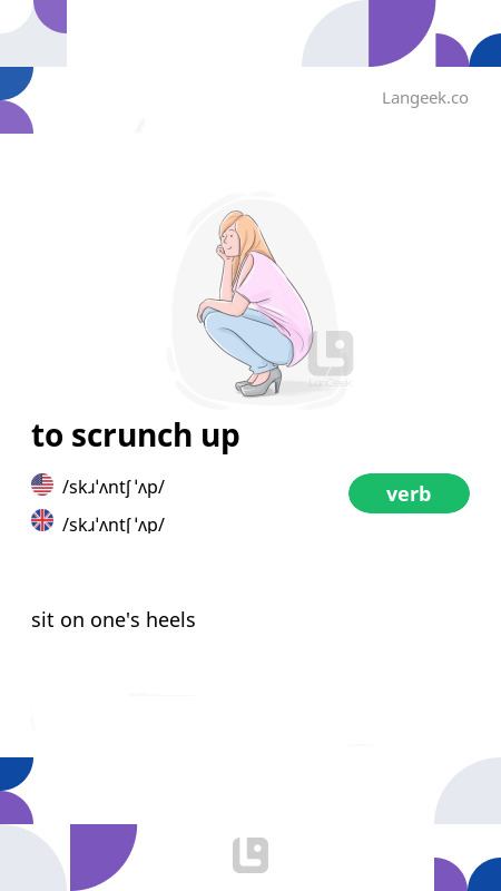 Definition & Meaning of "Scrunch up" | Picture Dictionary
