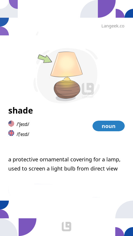 Definition & Meaning of "Shade" | Picture Dictionary