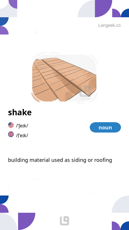 Definition & Meaning of "Shake" | Picture Dictionary