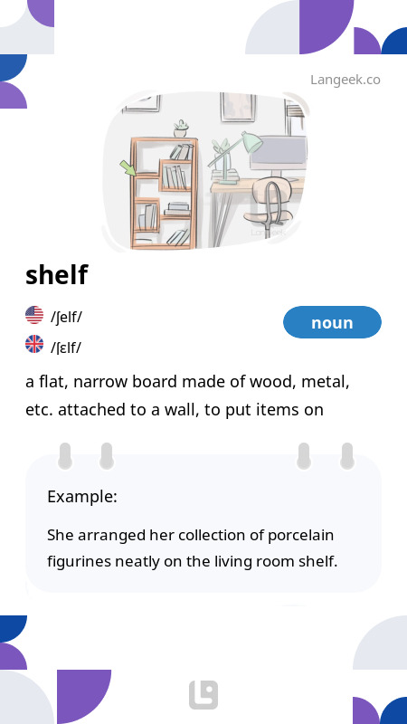 Definition & Meaning of "Shelf" | Picture Dictionary