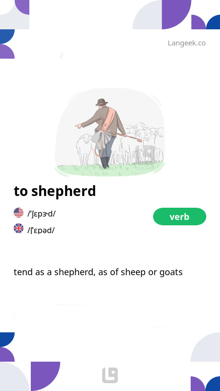 Definition & Meaning of "Shepherd" | Picture Dictionary