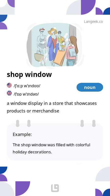Definition & Meaning of "Shop window" | Picture Dictionary