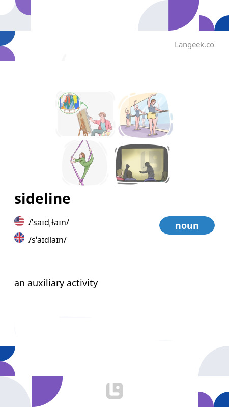 Definition & Meaning of "Sideline" | Picture Dictionary