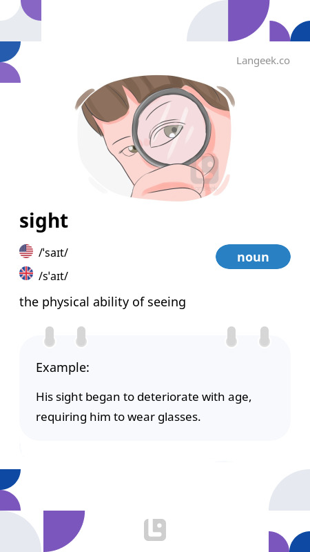 Definition & Meaning of "Sight" | Picture Dictionary