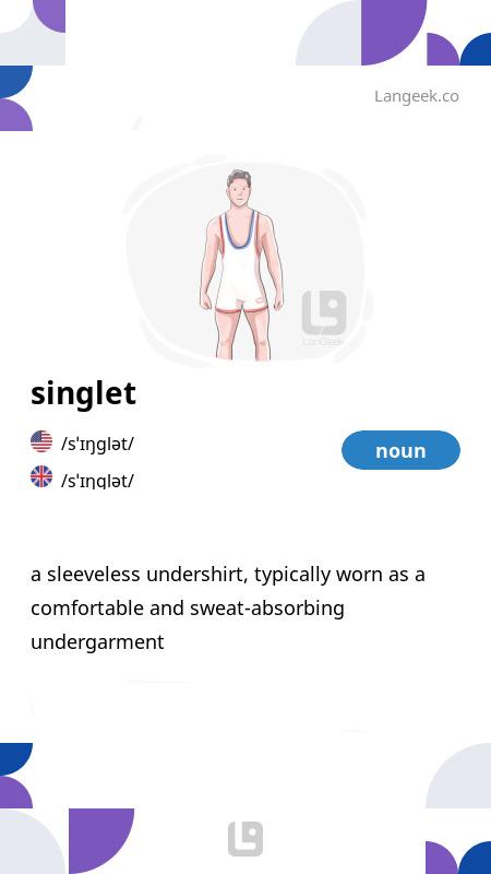 Definition & Meaning of "Singlet" | Picture Dictionary