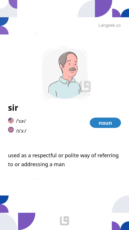 Definition & Meaning of "Sir" | Picture Dictionary