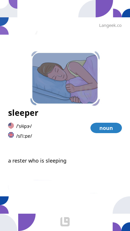 Definition & Meaning of "Sleeper" | Picture Dictionary