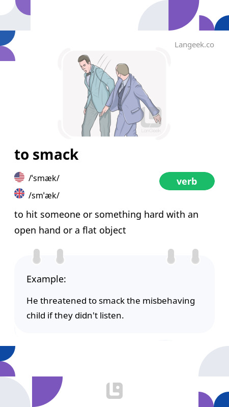 Definition & Meaning of "Smack" | Picture Dictionary